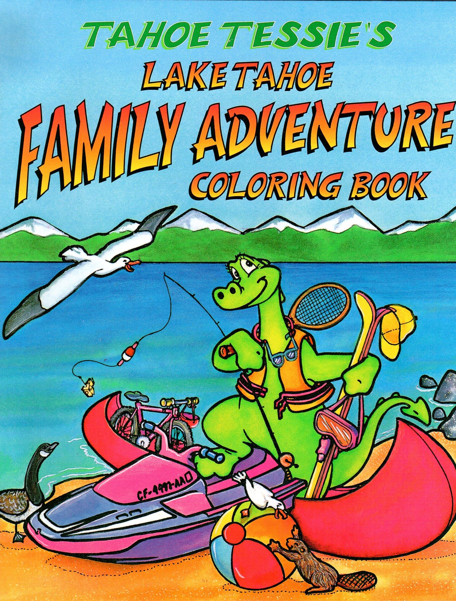 lake tahoe coloring page printable