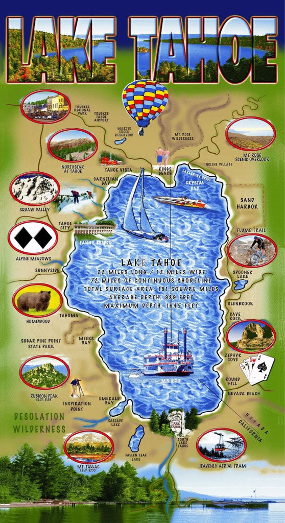Tahoe California Map
